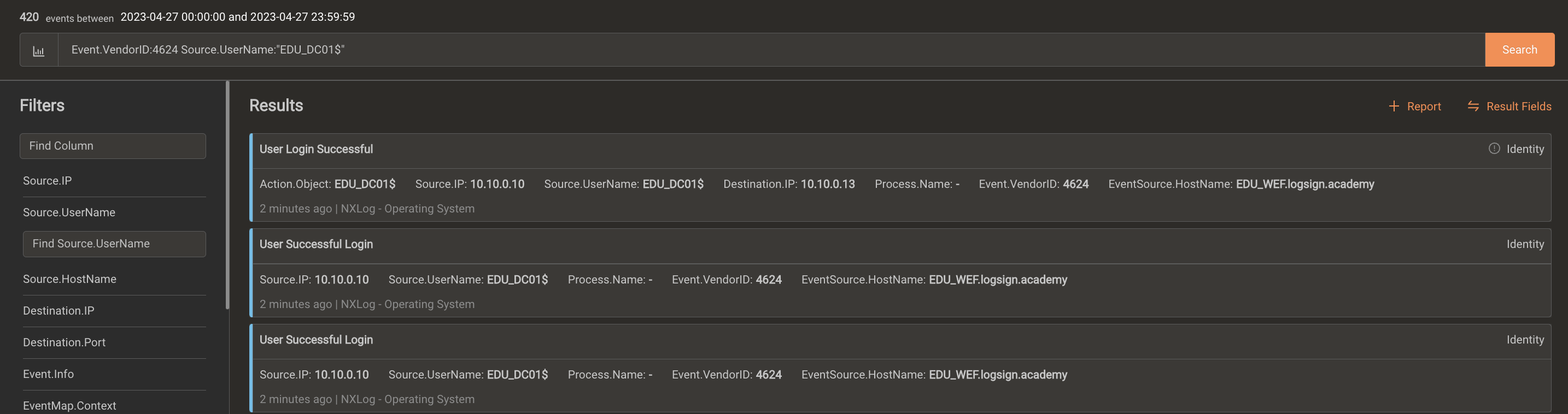 Creation Input Filter by Regex – Logsign Support Center