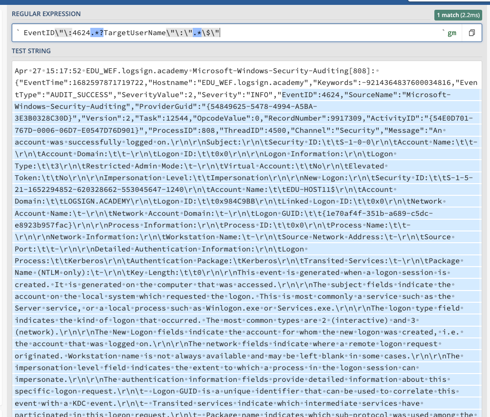 Creation Input Filter by Regex – Logsign Support Center Creation Input Filter by Regex – Logsign Support Center