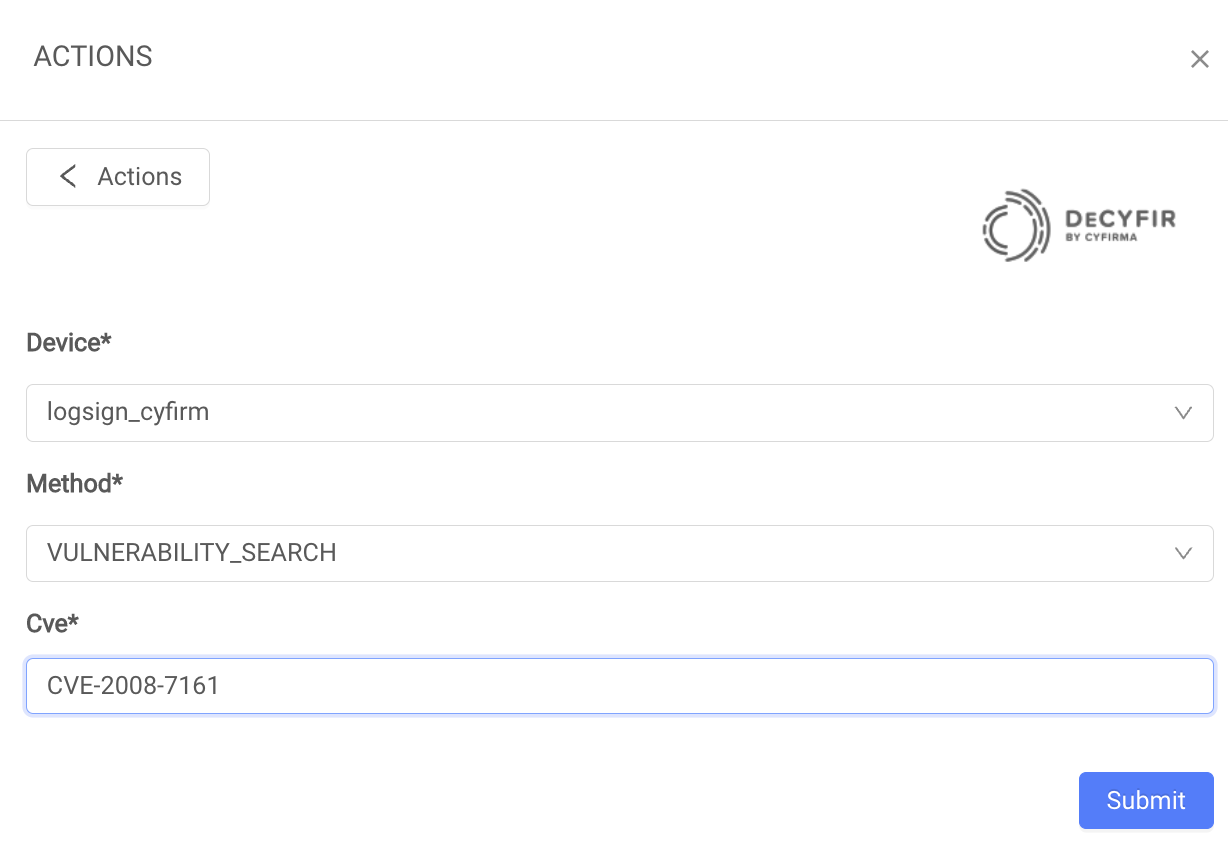 Cyfirma - Responses Integration – Logsign Support Center