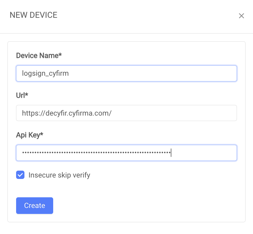 Cyfirma - Responses Integration – Logsign Support Center