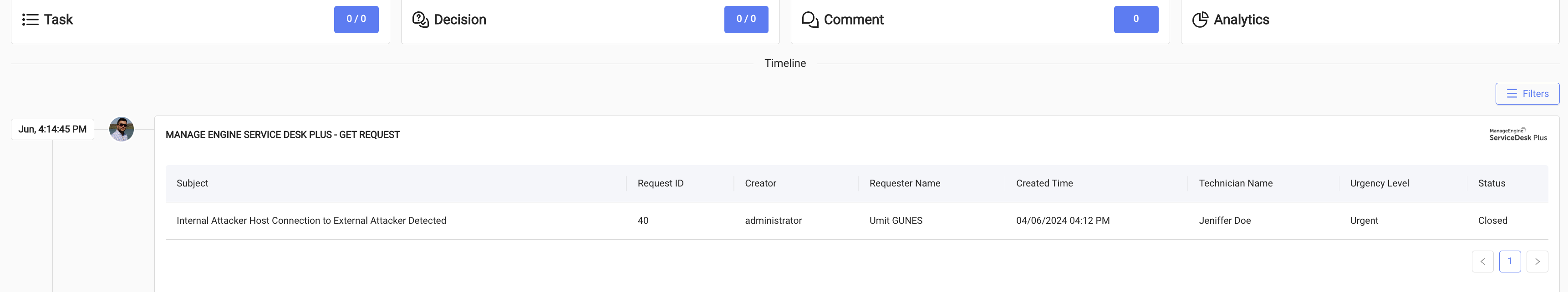 ManageEngine - ServiceDesk Plus Response Integration – Logsign Support ...