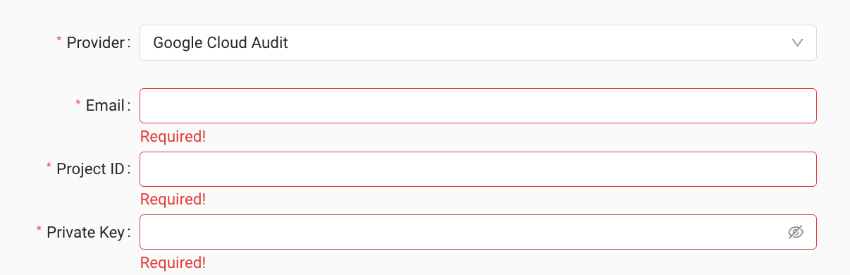 Google Cloud Audit Integration via API – Logsign Support Center