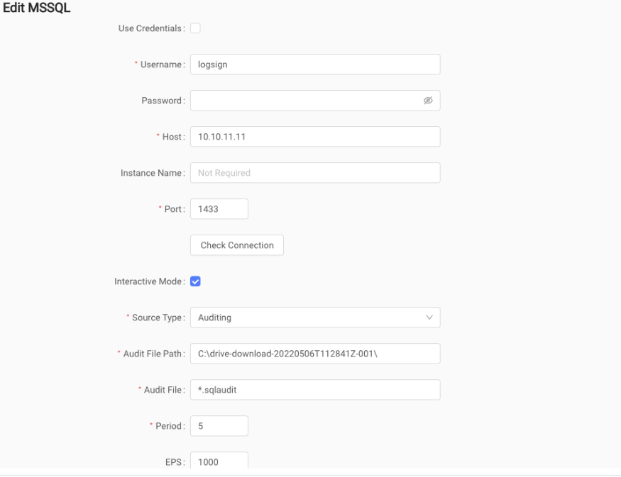 MSSQL Auditing & Integration – Logsign Support Center