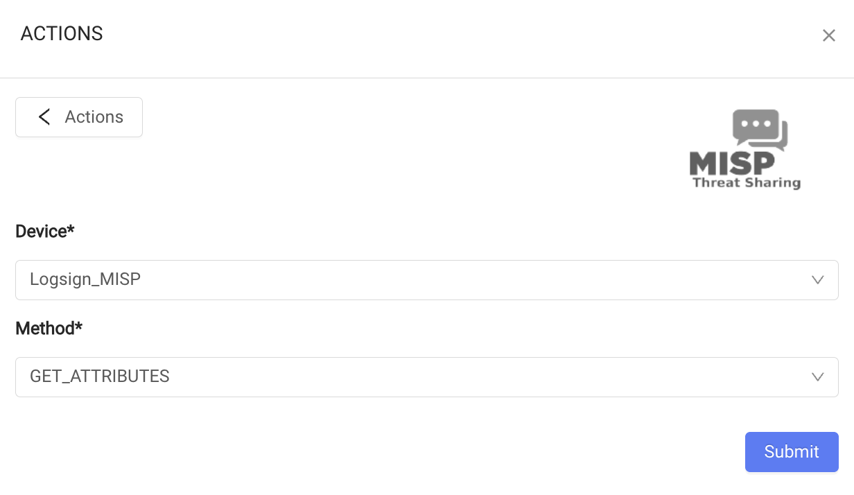 MISP RESPONSE INTEGRATION – Logsign Support Center