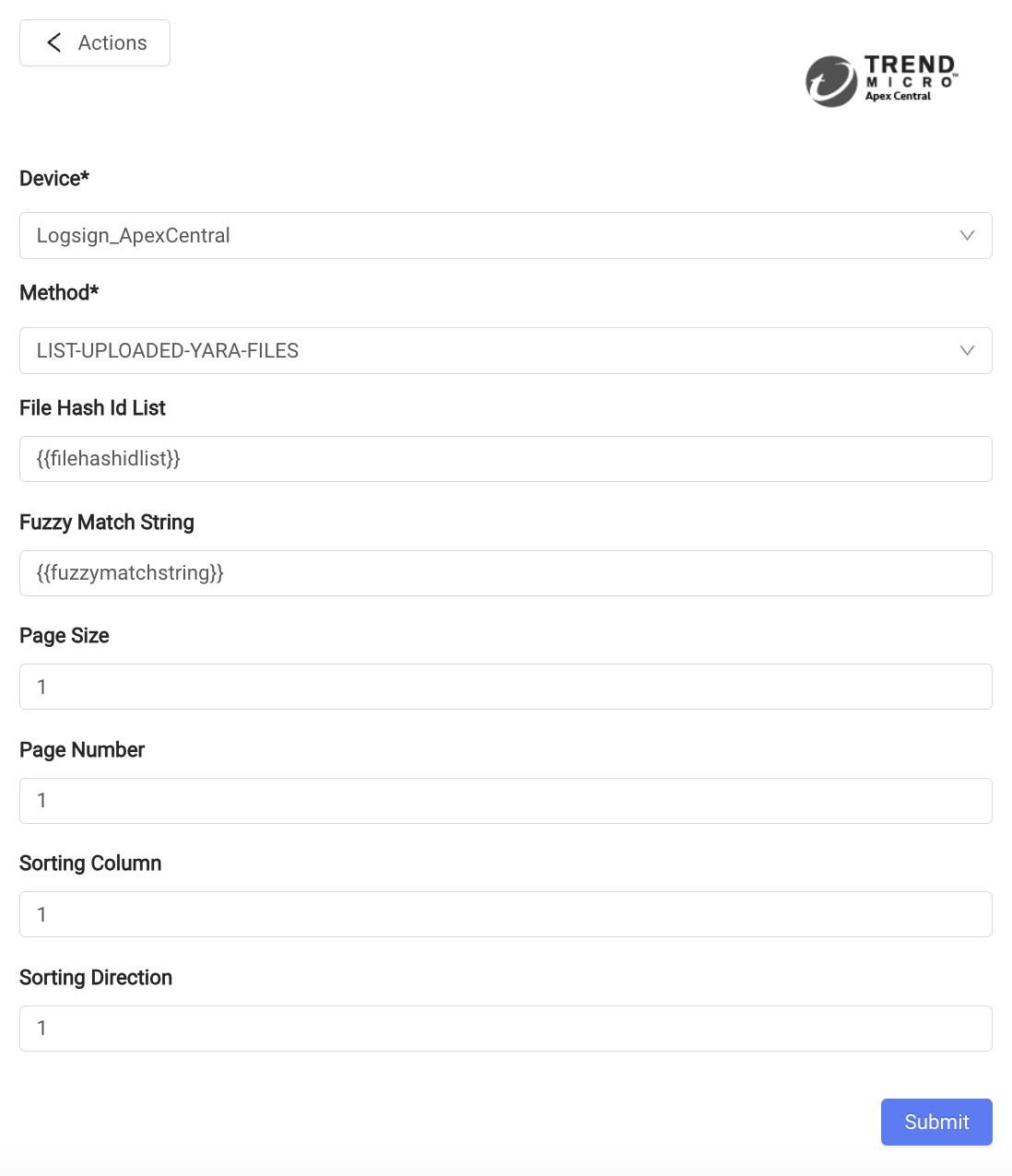TREND MICRO APEX CENTRAL RESPONSE INTEGRATION – Logsign Support Center