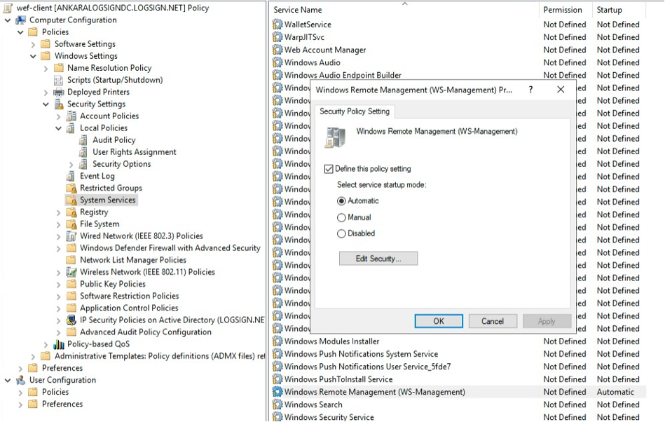 WEF- WEC Configuration with Logsign SIEM ( Client Logging) – Logsign ...