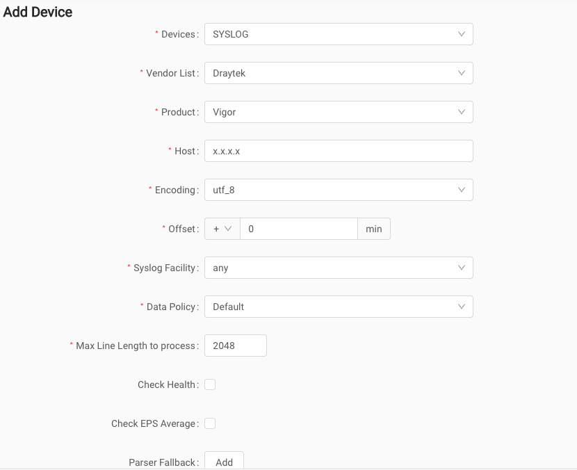 Draytek Integration via Syslog – Logsign Support Center