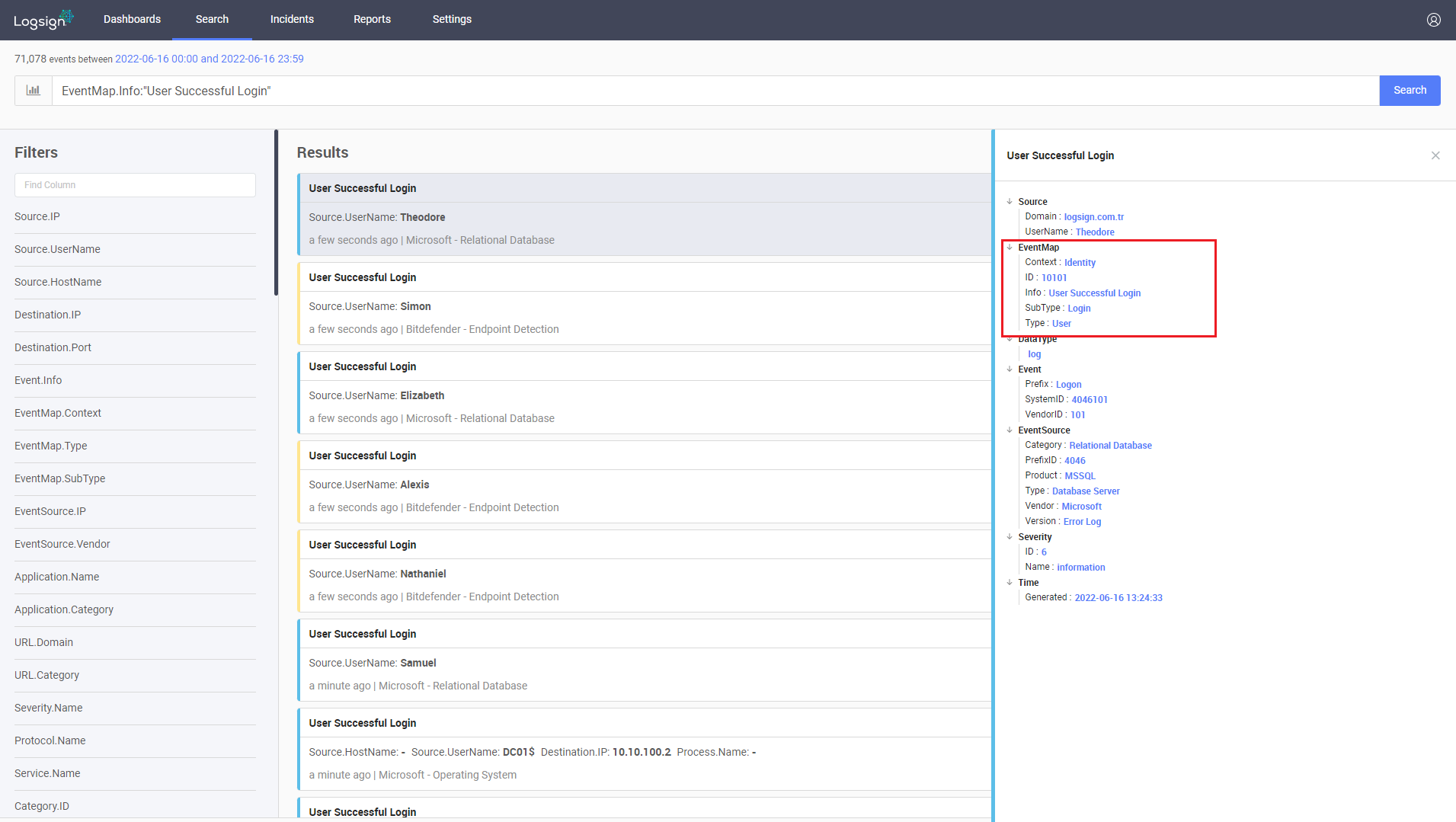 Event Mapping Technology – Logsign Support Center