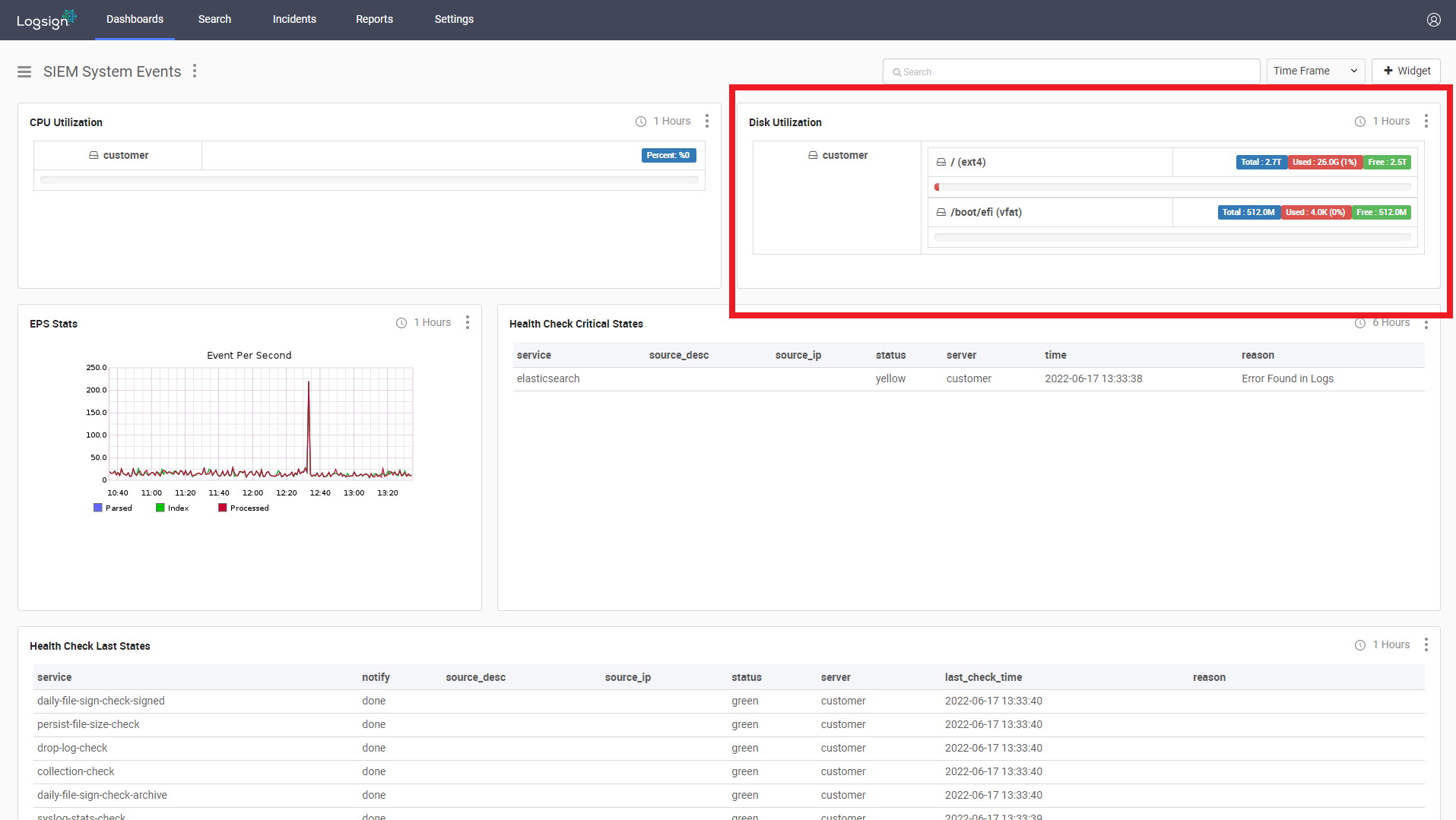 System Stats Cpu Disk Logsign Support Center 
